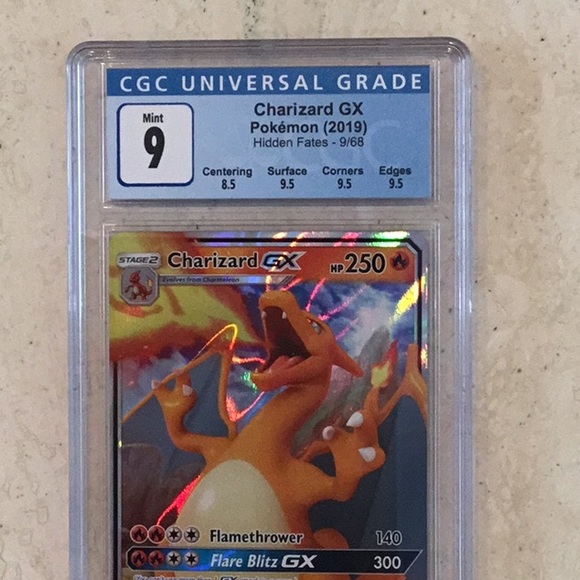Pokemon | Other | Charizard Gx Pokemon 968 Hidden Fates 9 29 Cgc 9 ...